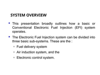 Electronic Fuel Injection in gasoline engines | PPT