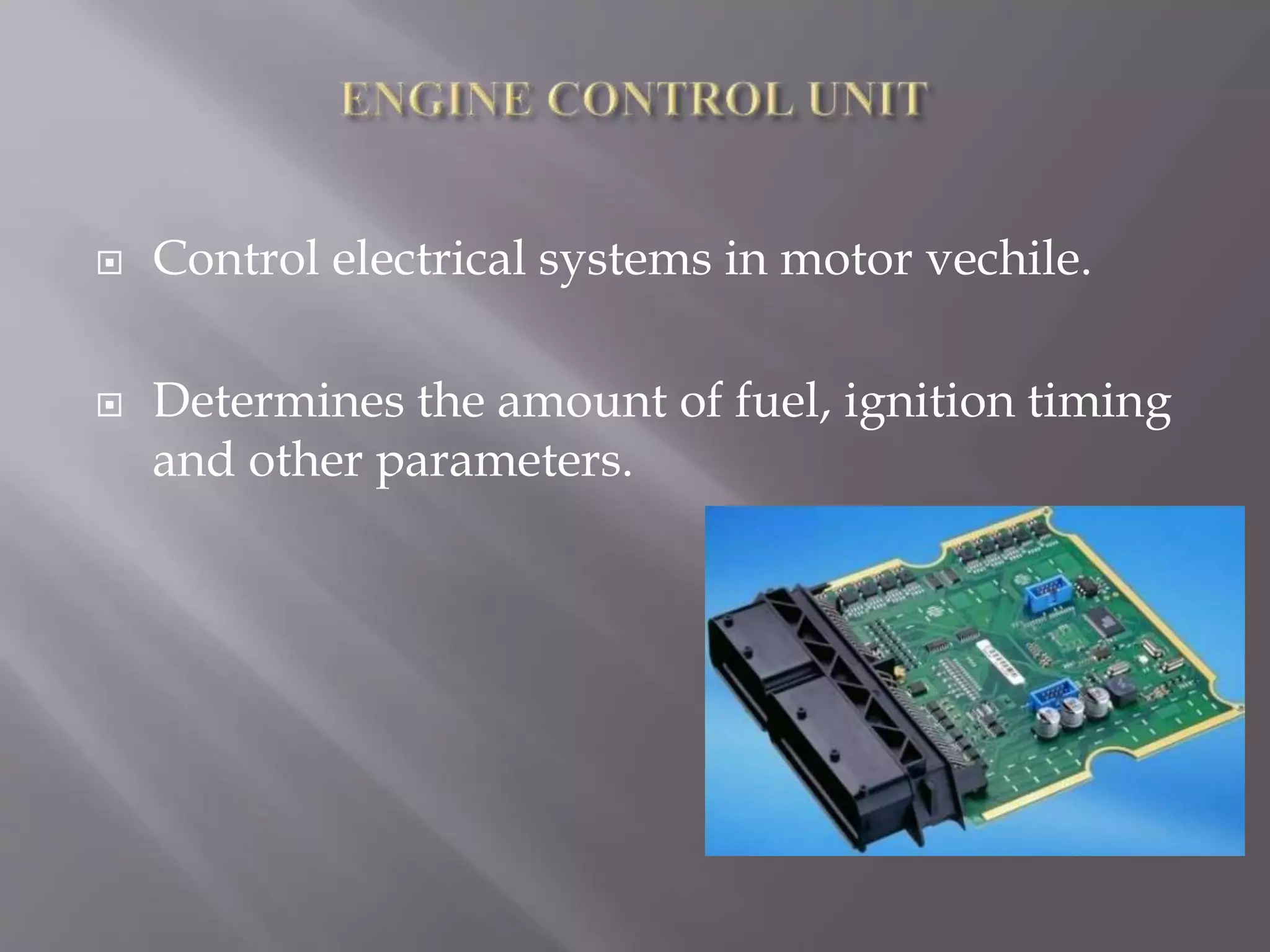 Electronic fuel injection system | PPTX