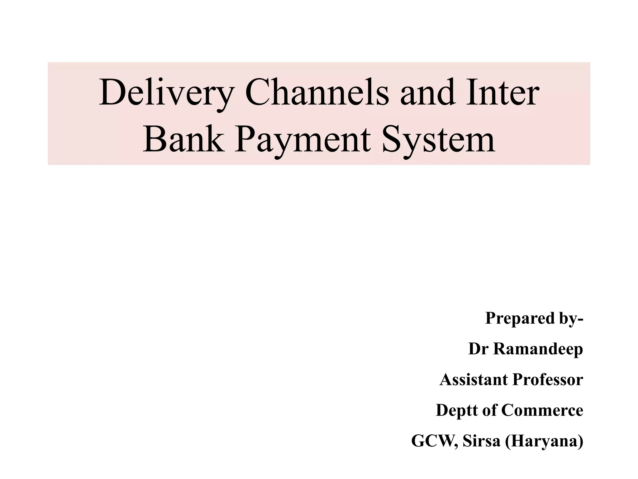 Electronic fund transfer system | PPTX