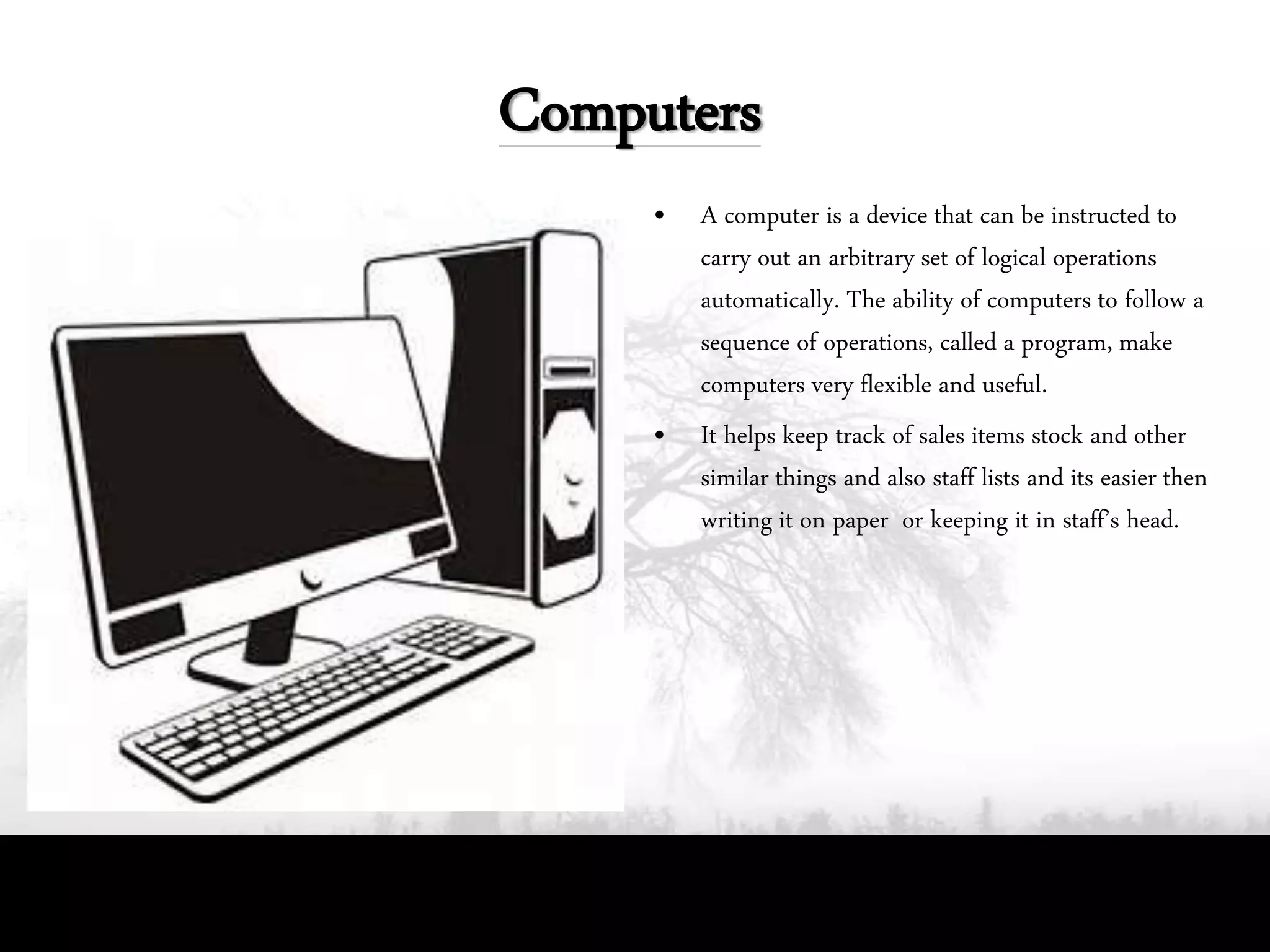 Electronic gadgets used in shopping mall | PPTX
