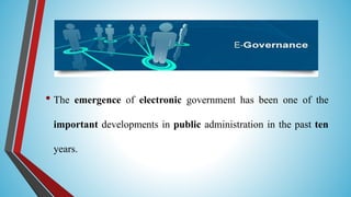 Electronic government and public administration | PDF