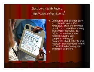 Electronic Health Record | PDF