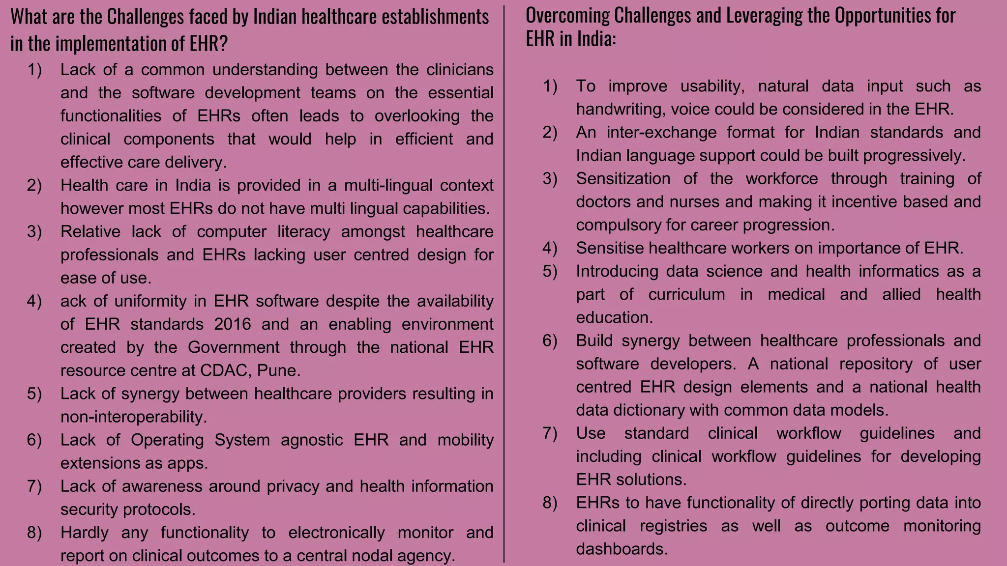 Electronic Health Record | PPTX