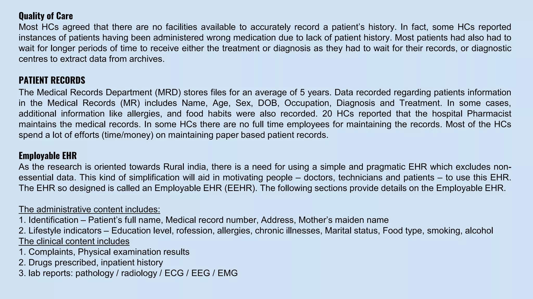 Electronic Health Record | PPTX