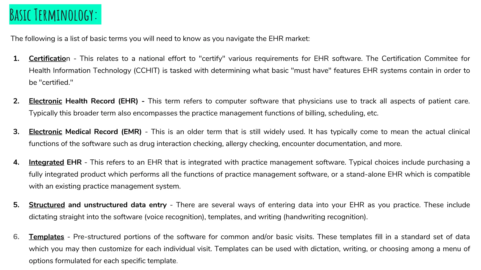Electronic Health Record | PPTX