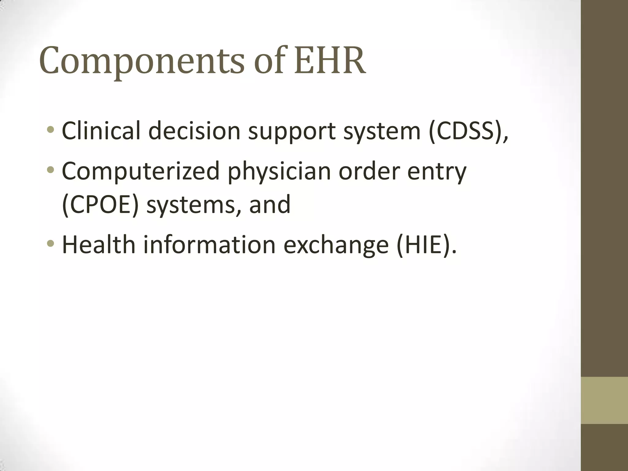 Electronic health records | PPTX