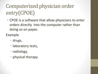 Electronic health records | PPTX