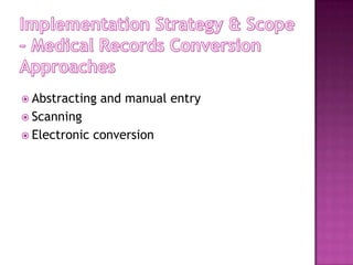 Electronic Health Records Implementation | PPT