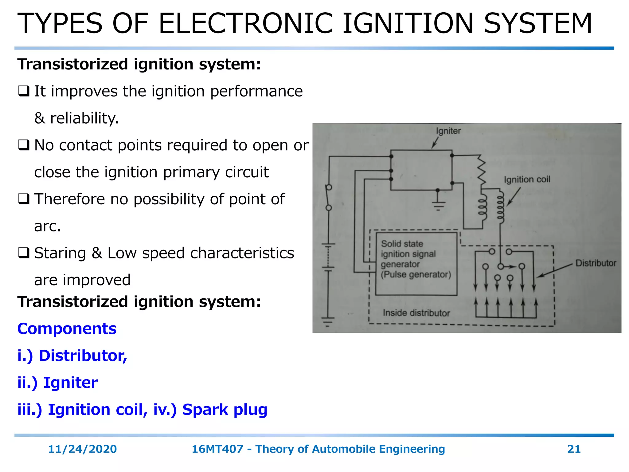 Electronic ignition system | PPTX