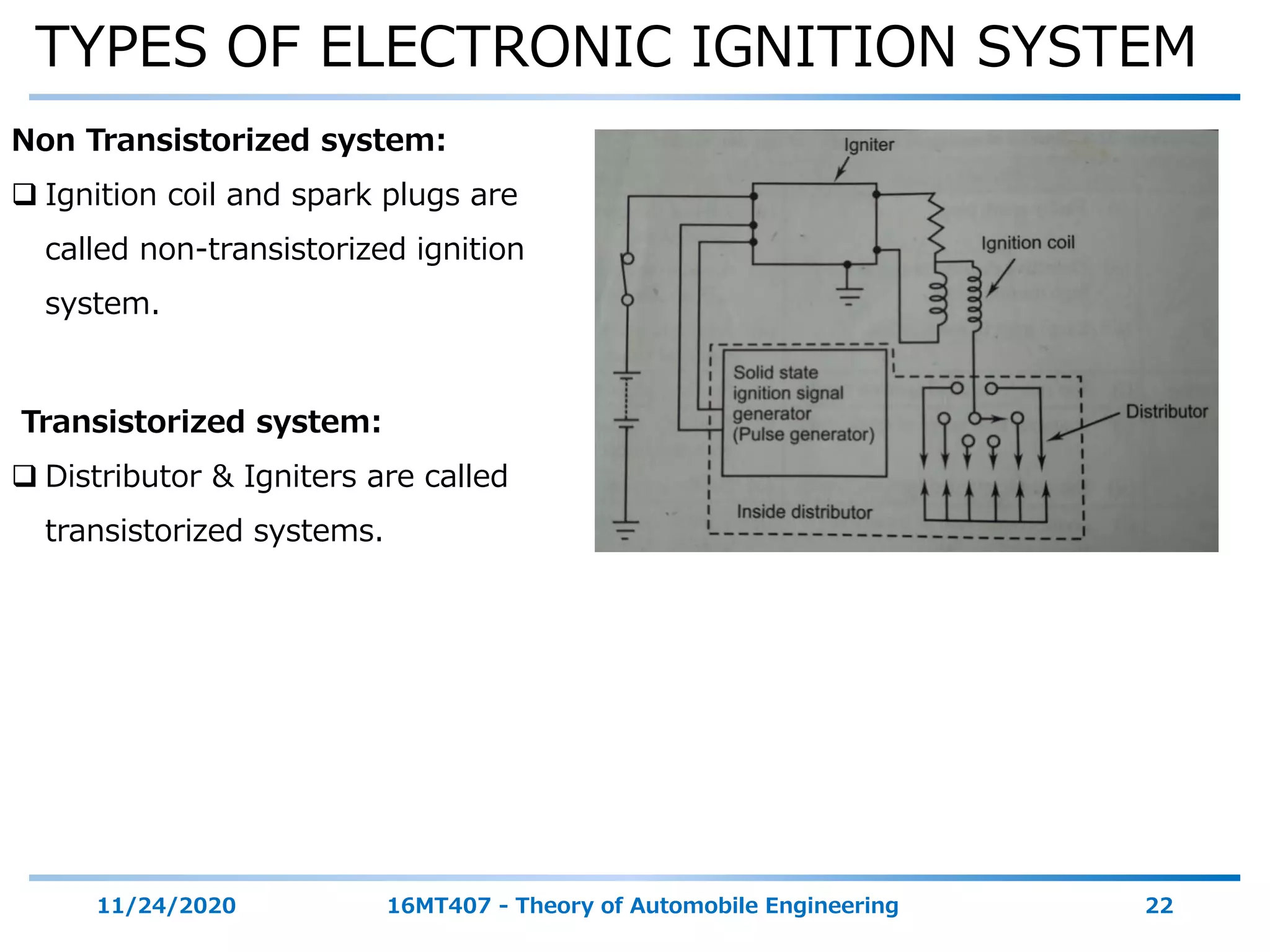 Electronic ignition system | PPTX