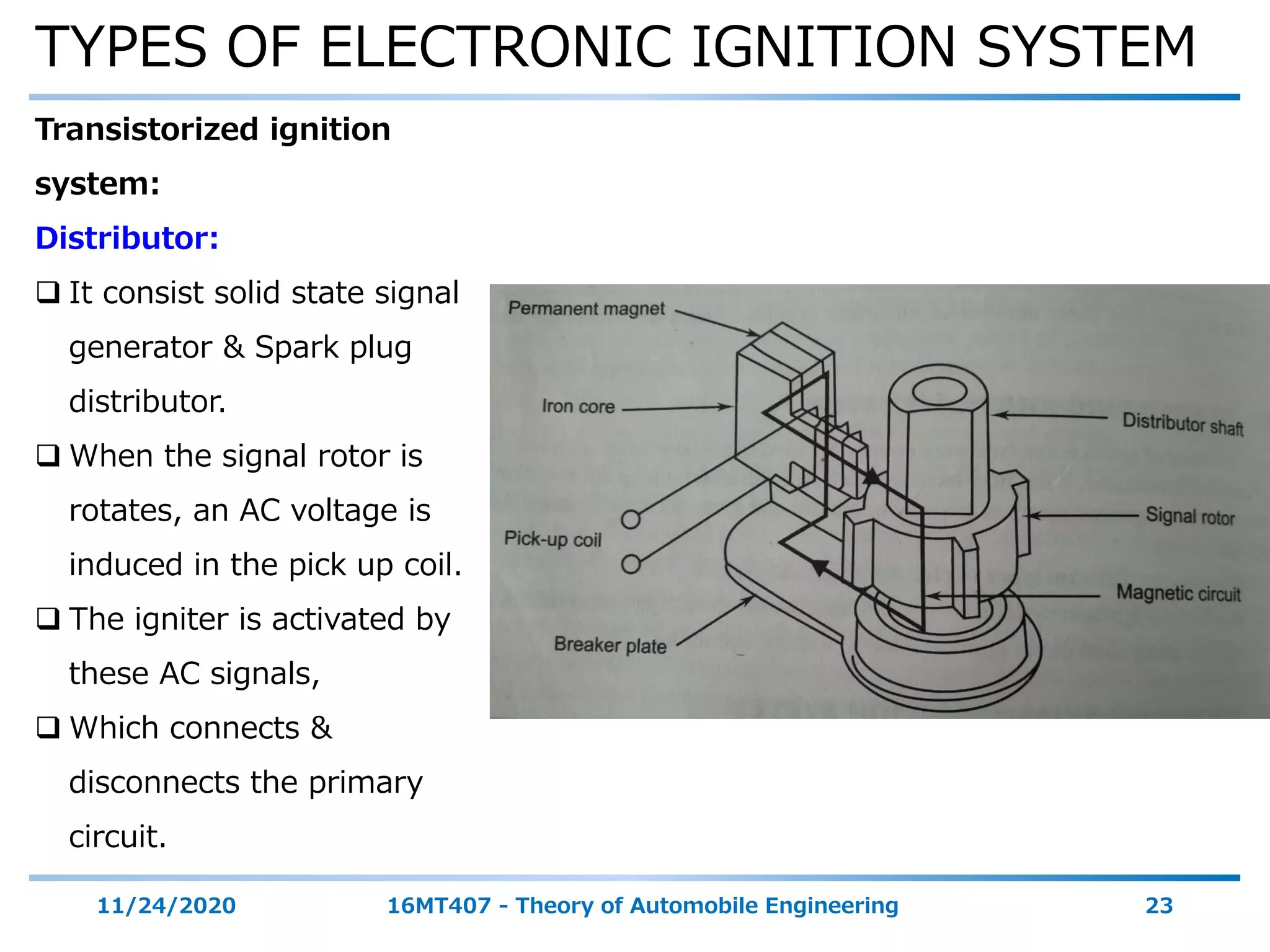 Electronic ignition system | PPTX