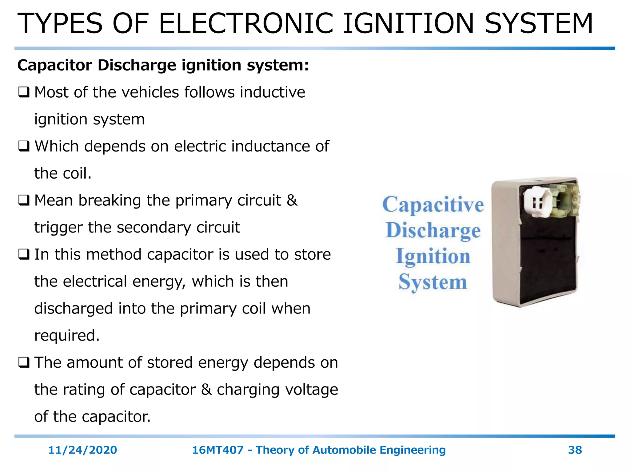 Electronic ignition system | PPTX