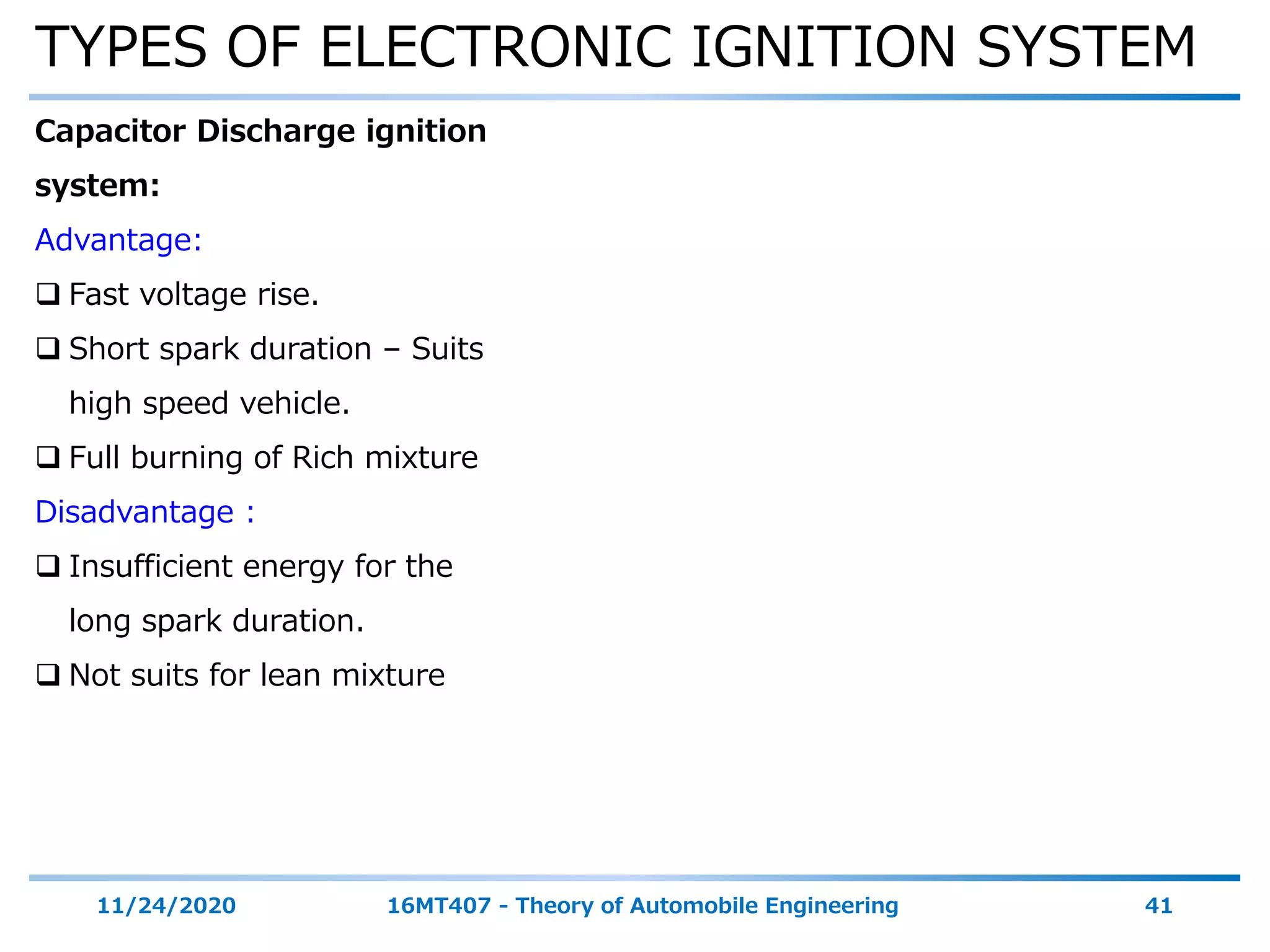 Electronic ignition system | PPTX
