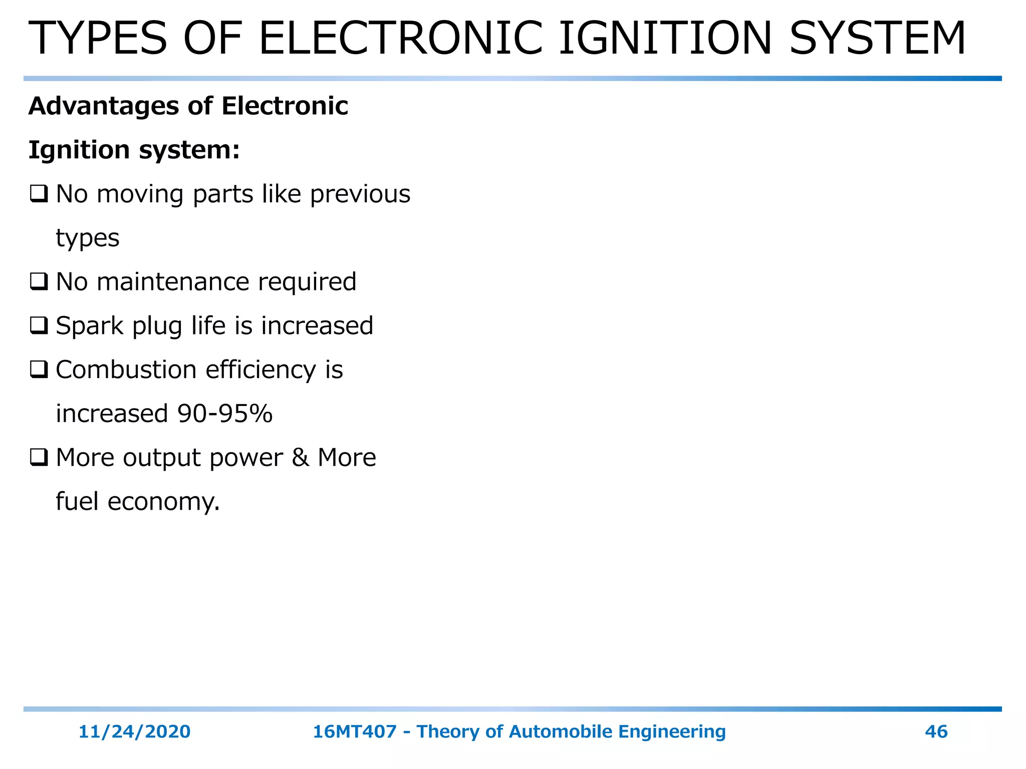 Electronic ignition system | PPTX