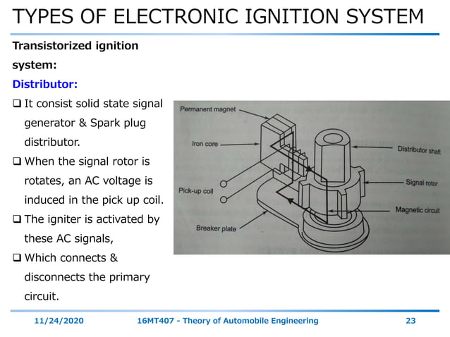 Electronic ignition system | PPTX | Auto Parts | Automotive