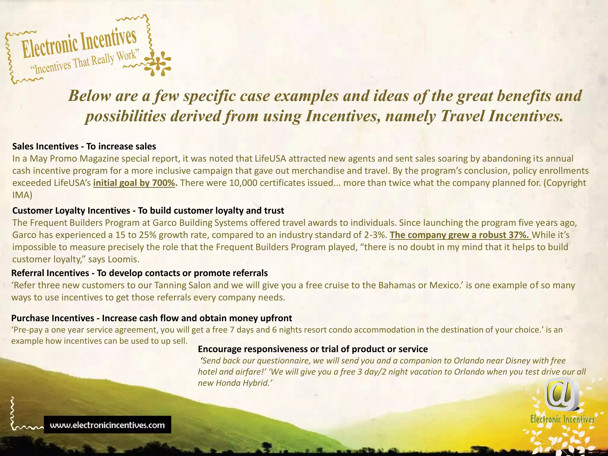 Electronic incentives presentation for companies (2) | PDF ...