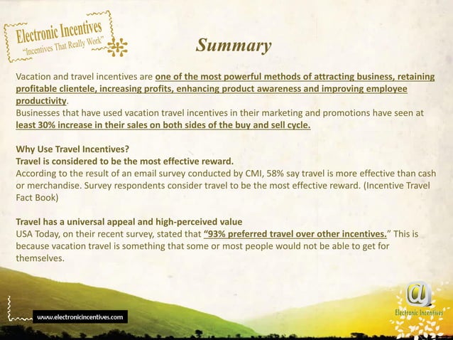 Electronic incentives presentation for companies (2) | PDF ...