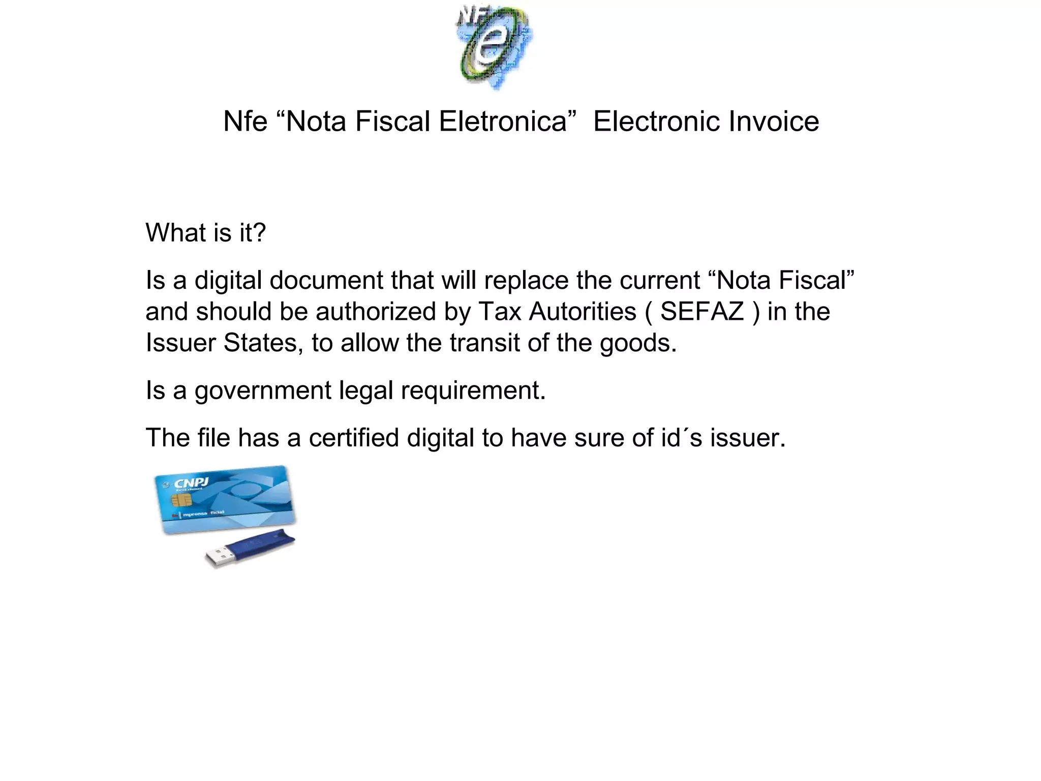Electronic invoice for Brazil | PPT