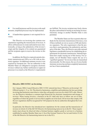 Electronic invoices in germany awv 2006 | PDF