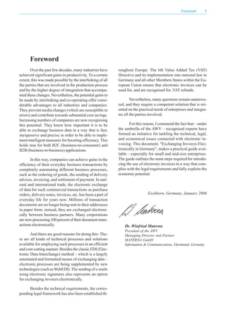 Electronic invoices in germany awv 2006 | PDF