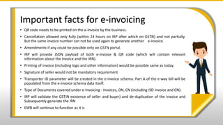 e-Invoice System and e-Way Bill | PDF