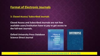 Electronic Journals | PPTX