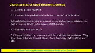 Electronic Journals | PPTX