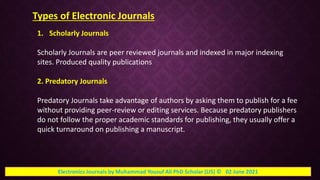 Electronic Journals | PPTX