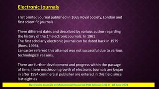 Electronic Journals | PPTX