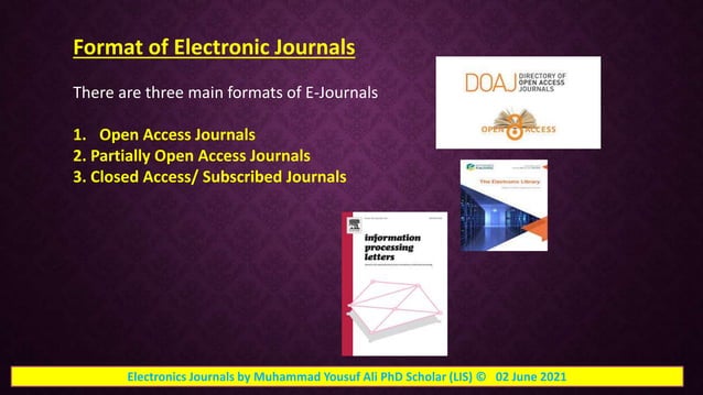 Electronic Journals | PPT