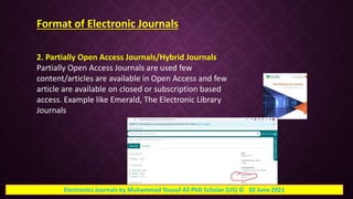 Electronic Journals | PPTX