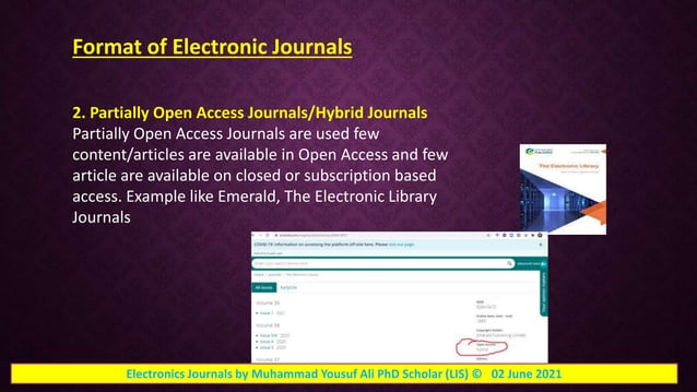 Electronic Journals | PPT