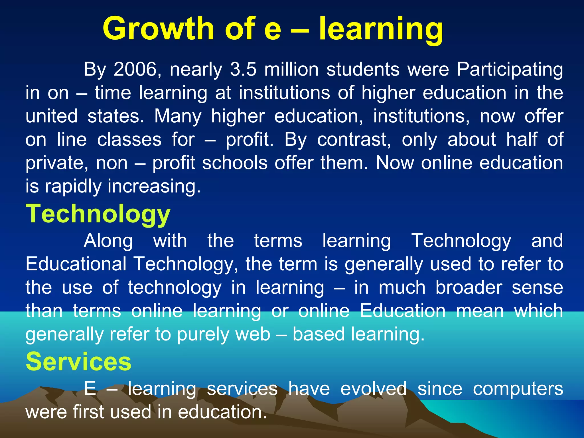 Electronic learning | PPT