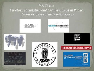Electronic literature (e lit) in public libraries | PPTX