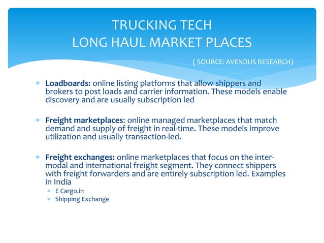 ELECTRONIC LOGISTICS MARKETPLACES (ELM) | PPTX | Logistics and ...