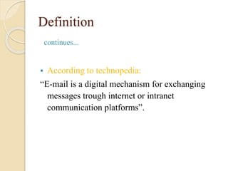 Electronic mail | PPTX