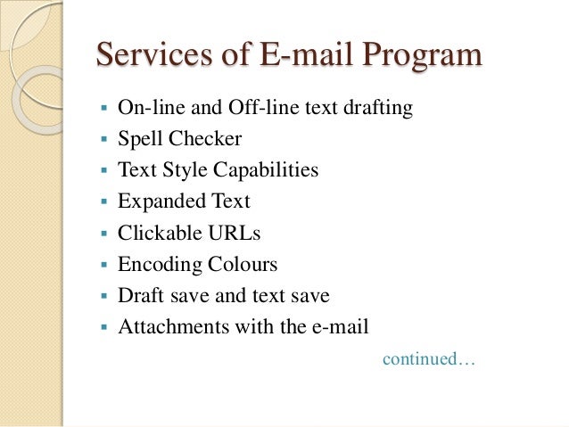 Electronic mail