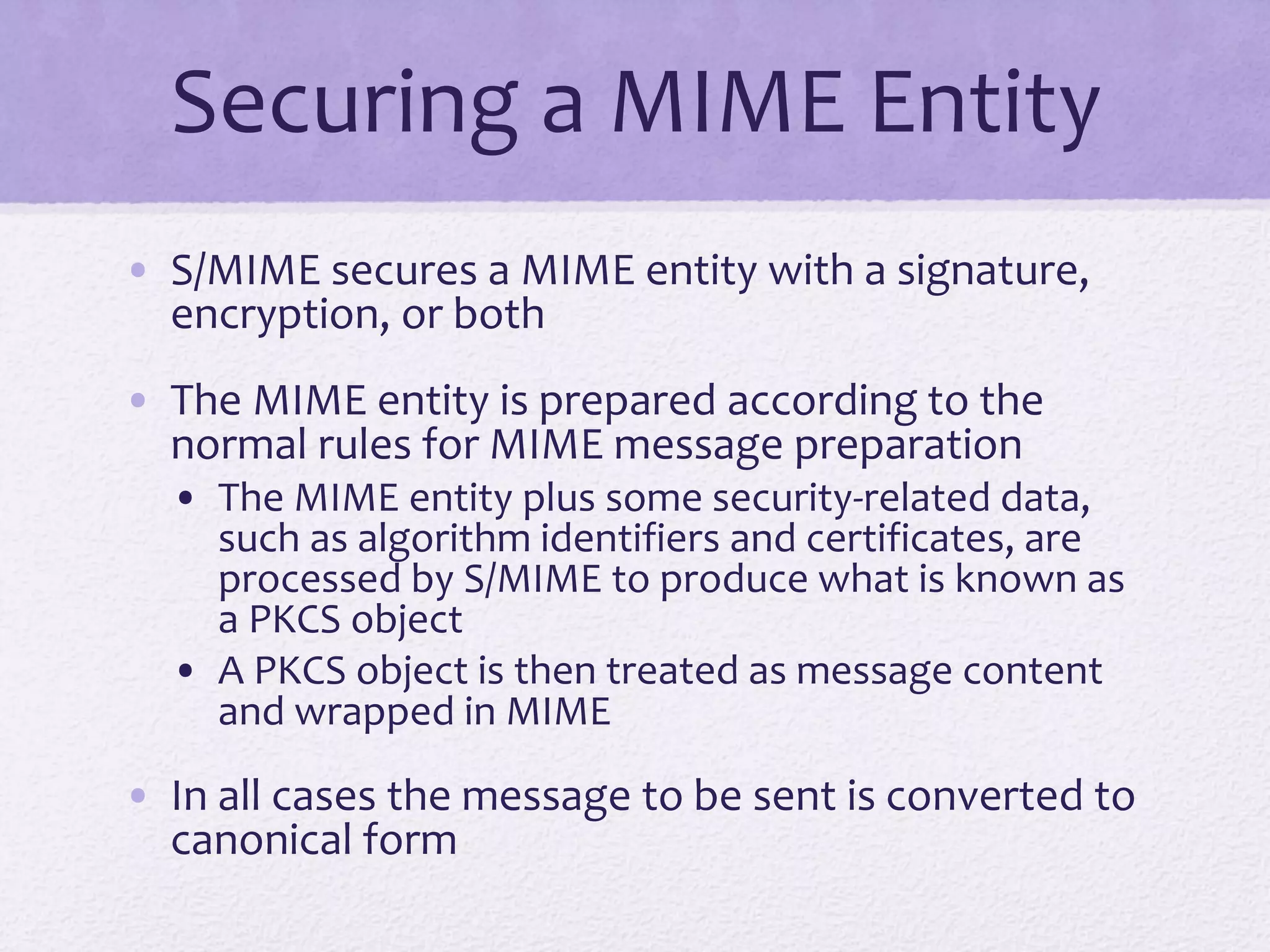 Electronic mail security | PDF