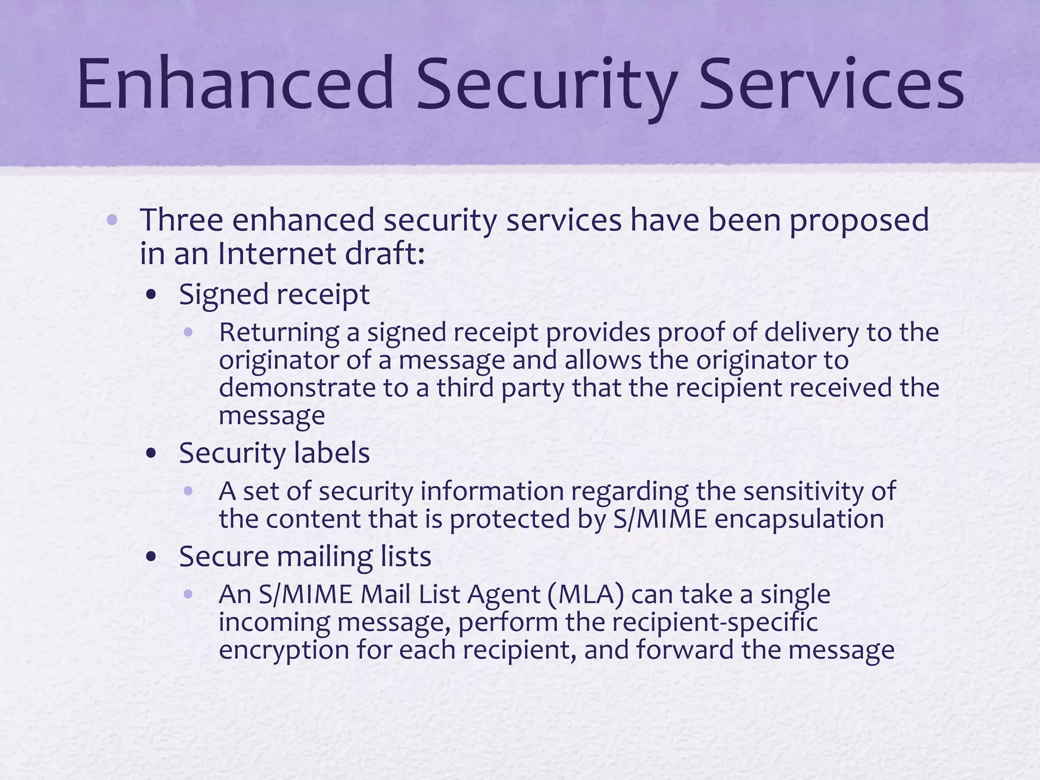 Electronic mail security | PDF