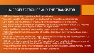Electronic manufacturing and the integrated circuit | PPT