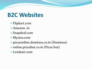 Electronic Marketing B2B B2C C2C | PPTX