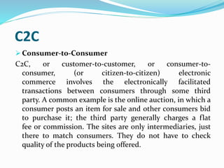 Electronic Marketing B2B B2C C2C | PPTX