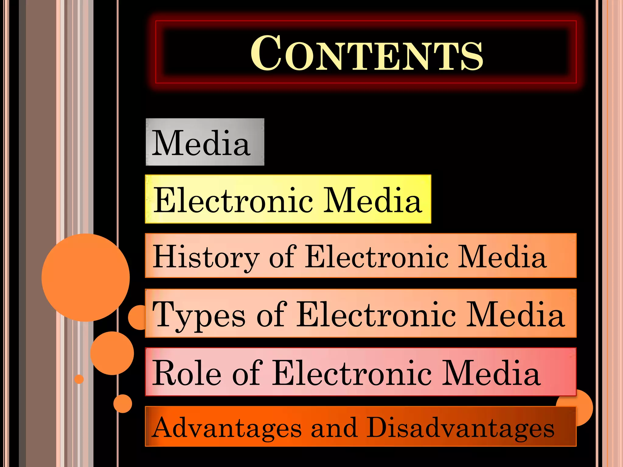 Electronic media | PPTX