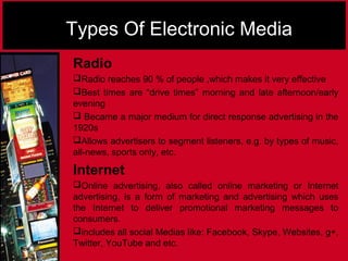 Electronic media presentation | PPT