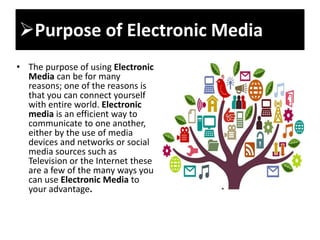 Electronic media | PPTX
