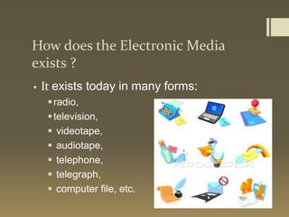 Electronic media communication | PPT