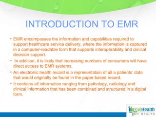 Electronic medical record for Doctors | PPT