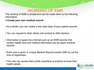 Electronic medical record for doctors | PPT