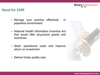 Electronic Medical record (emr) | PPT | Healthcare Industry | Industries