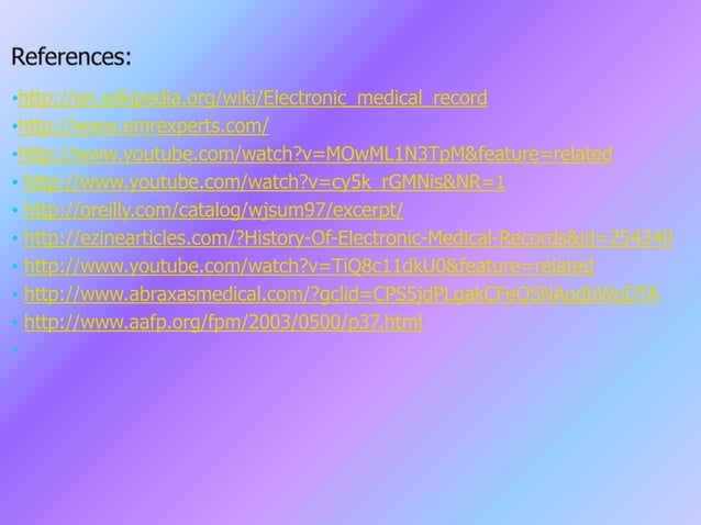 Electronic Medical Record (Emr) | PPTX